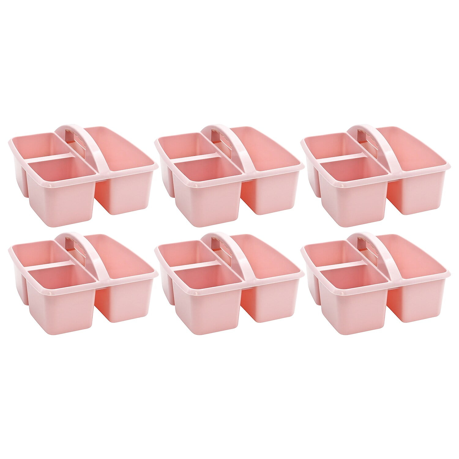 Teacher Created Resources® Plastic Storage Caddy, Light Pink, 6 Count ...