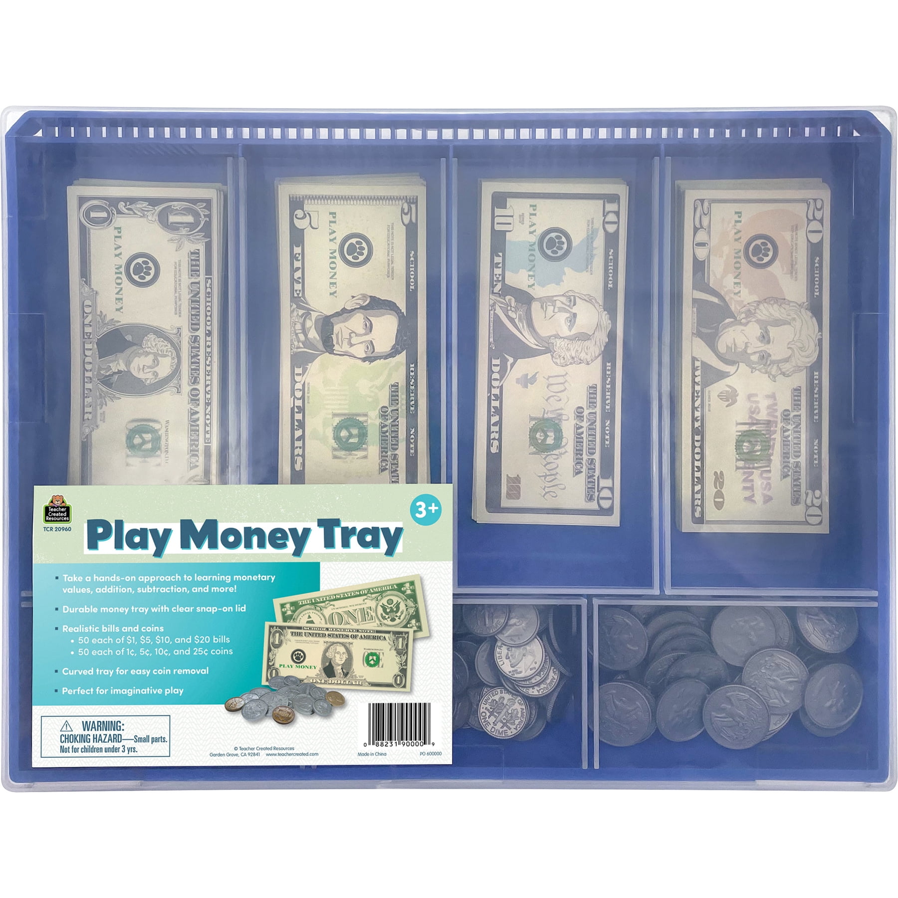 Teacher Created Resources Play Money Tray - Walmart.com