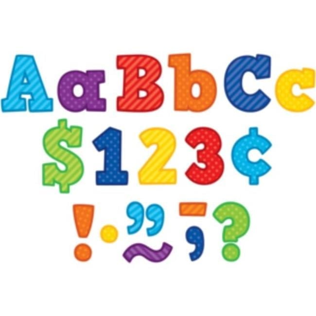 Teacher Created Resources Playful Patterns Bold Block 3" Letters Combo ...