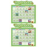 Teacher Created Resources Polka Dot School Calendar Bulletin Board Set ...
