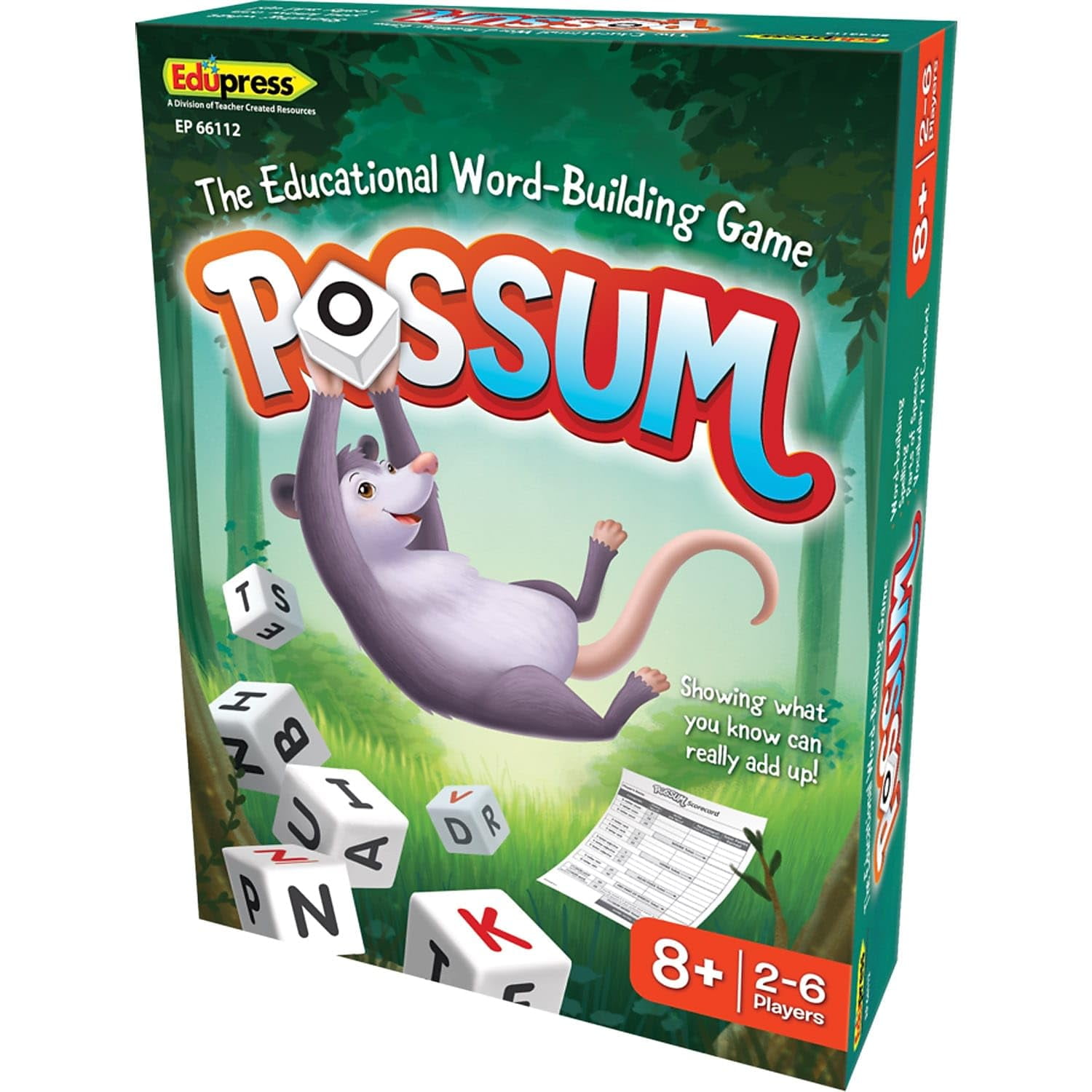 Teacher Created Resources Possum Dice Game C65 - Walmart.com