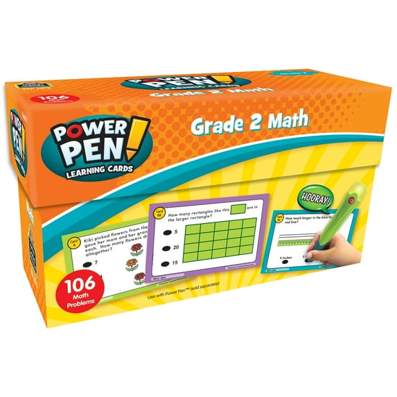 Teacher Created Resources Power Pen Learning Cards: Math Grade 2 ...