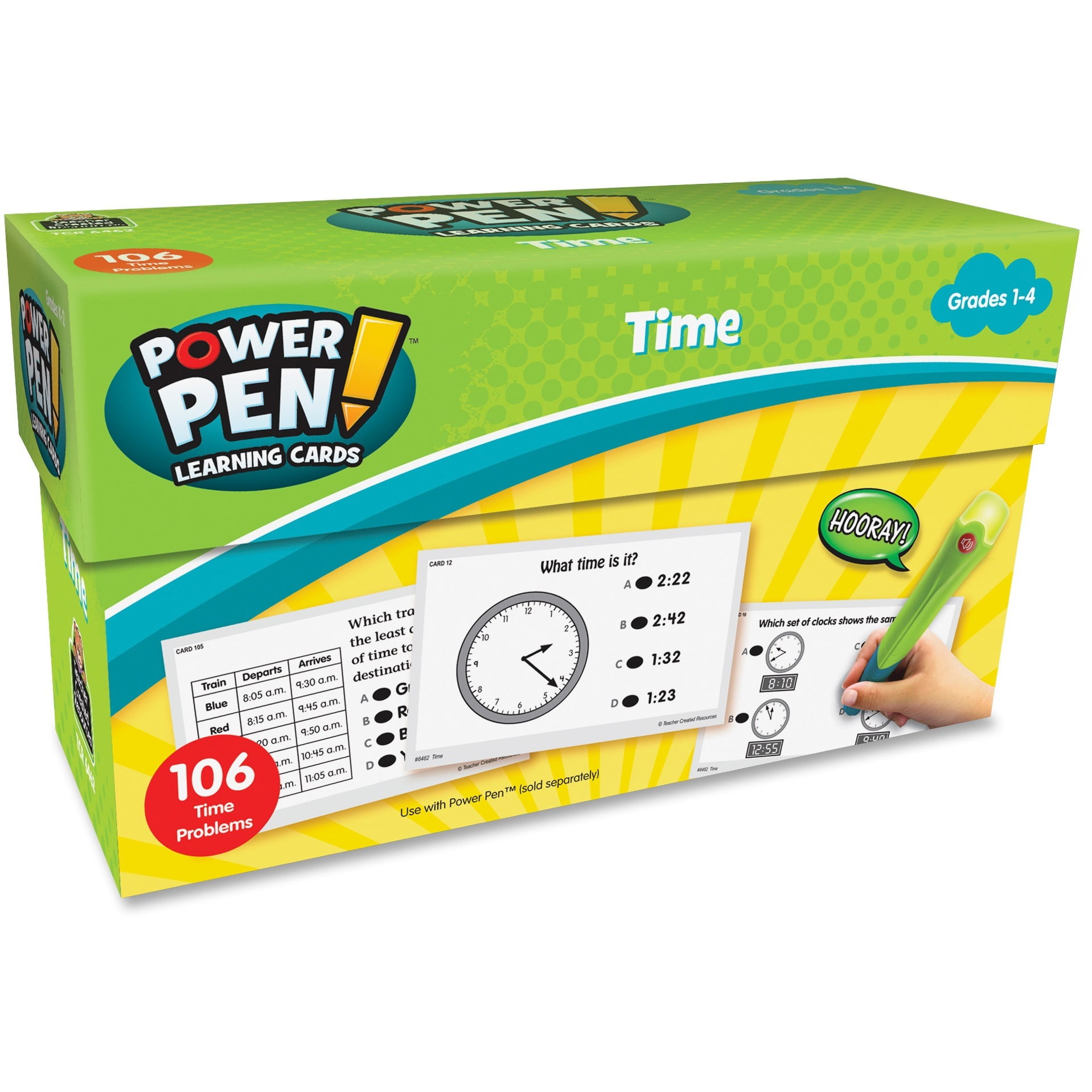Teacher Created Resources Power Pen Learning Time Cards - Walmart.com