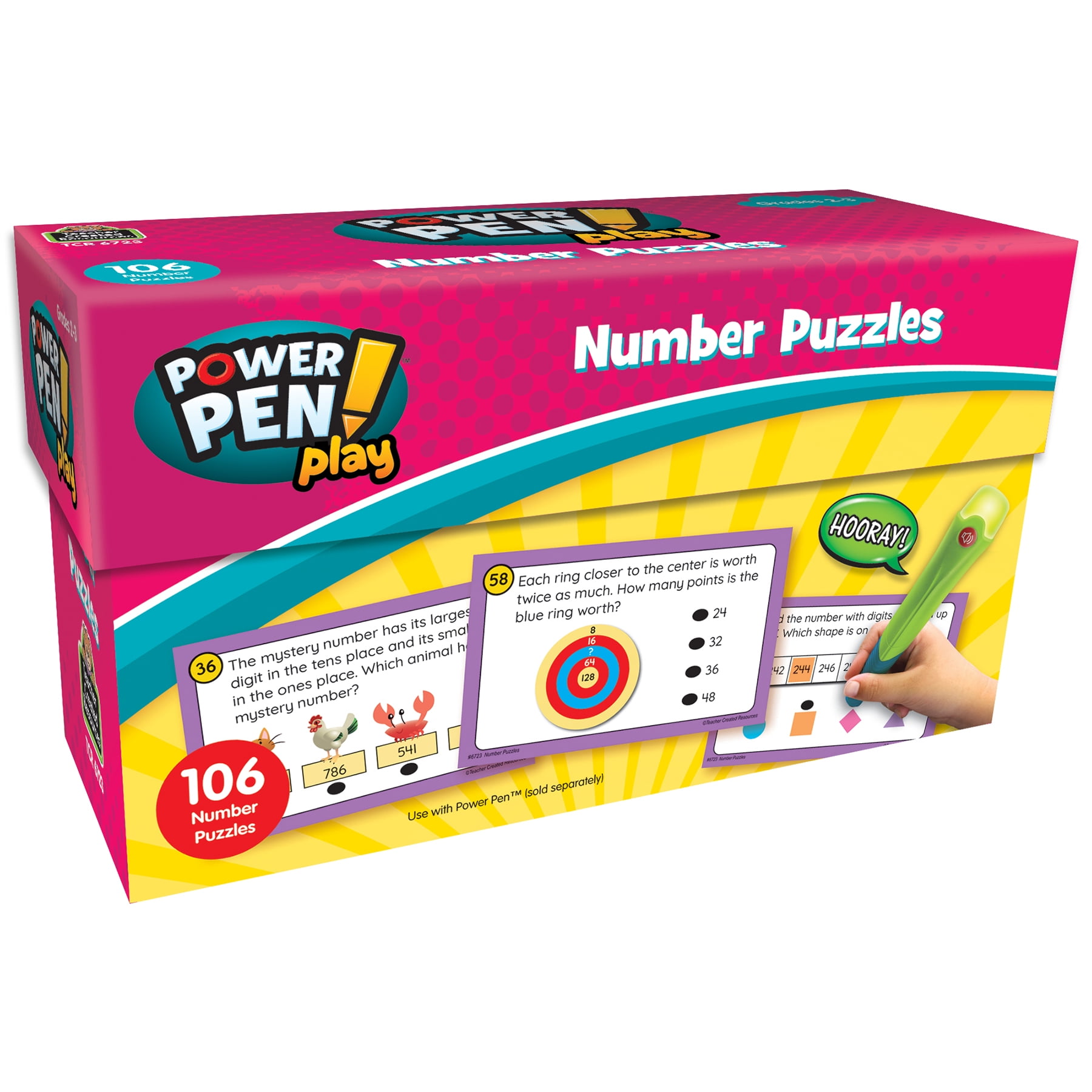 Teacher Created Resources Power Pen Play: Number Puzzles, Grade 2-3 ...