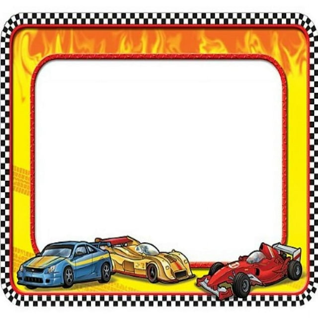 Teacher Created Resources Race Cars Name Tags (5310) - Walmart.com