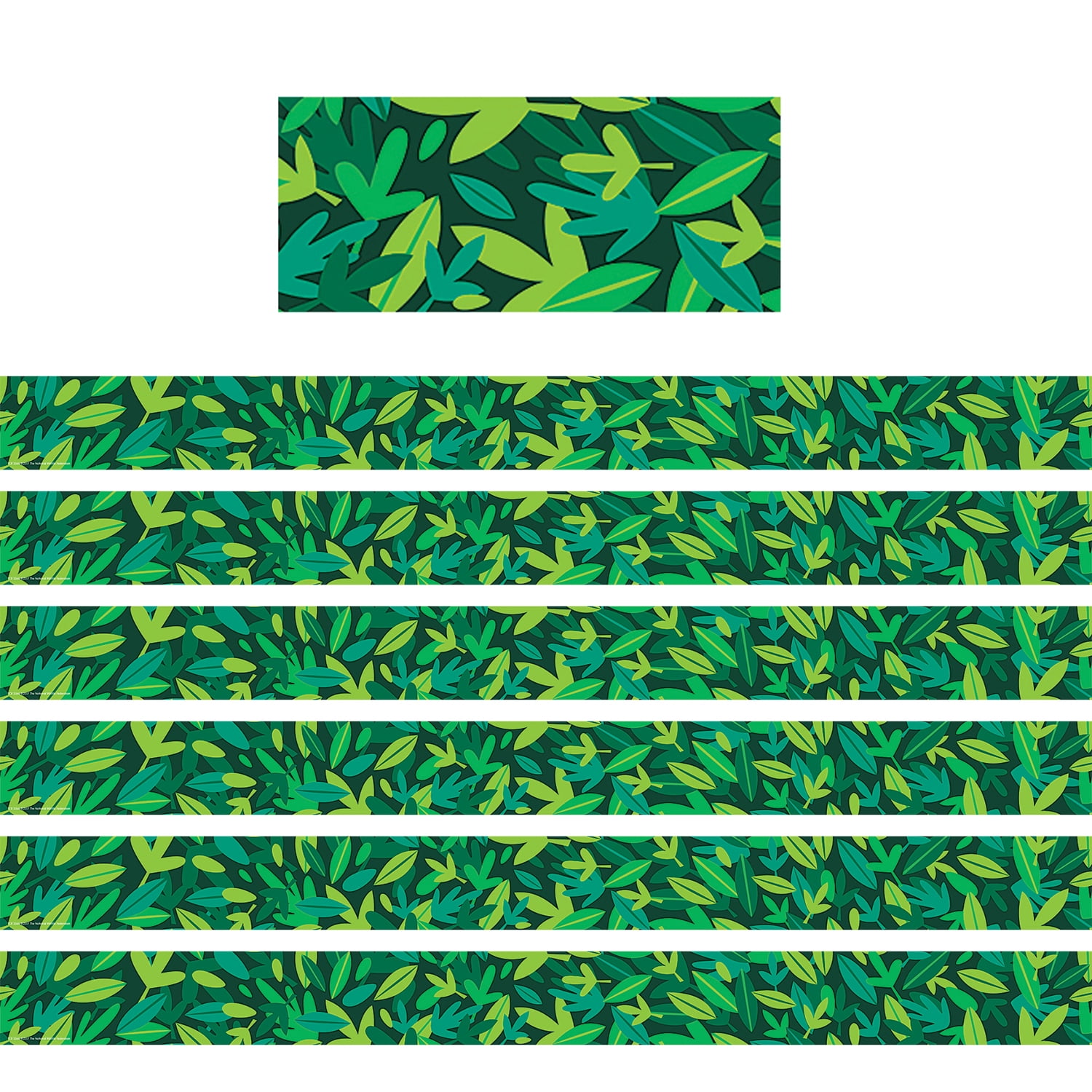 Teacher Created Resources Ranger Rick Forest Leaves Straight Border ...