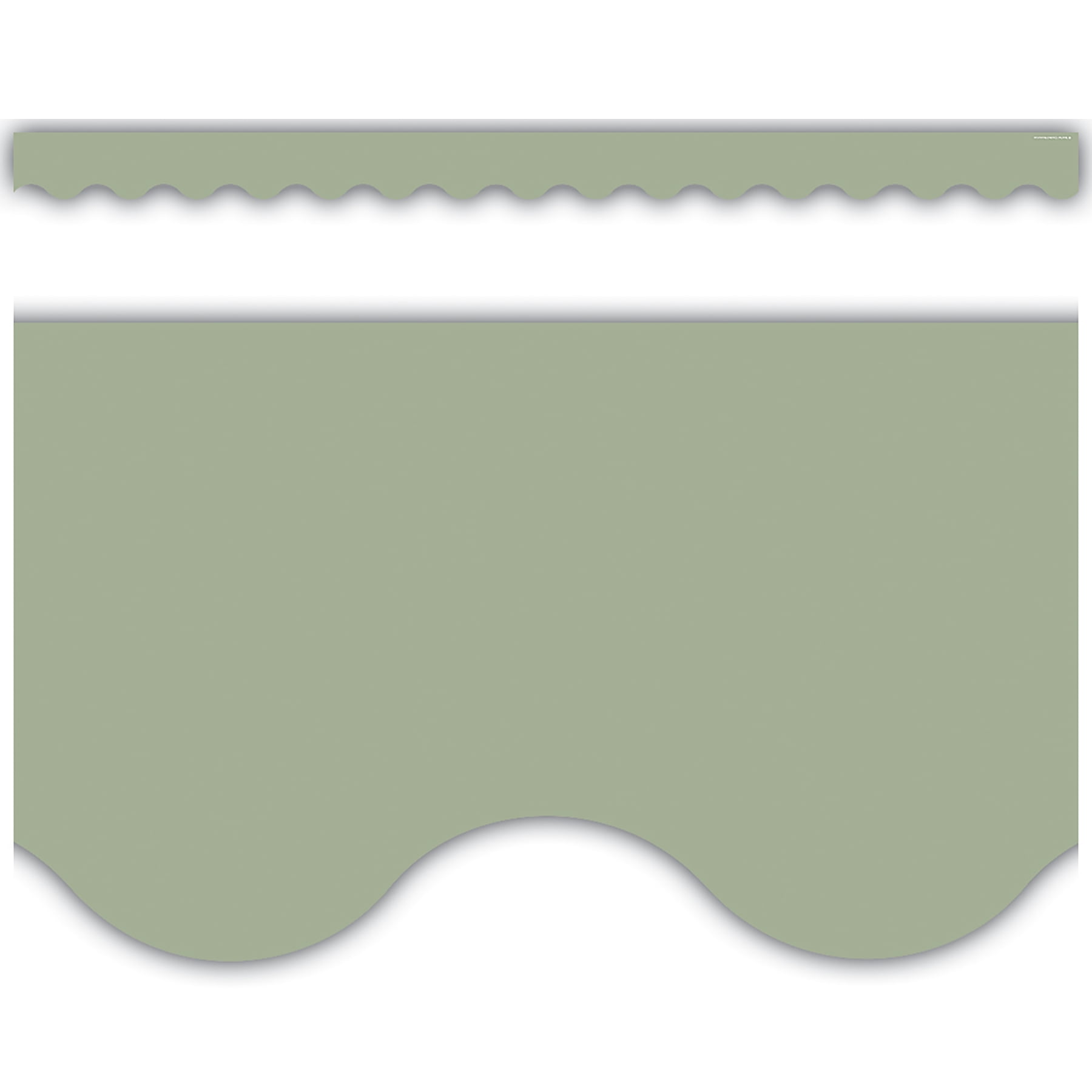 Teacher Created Resources Sage Green Scalloped Border Trim, 35 Feet Per ...