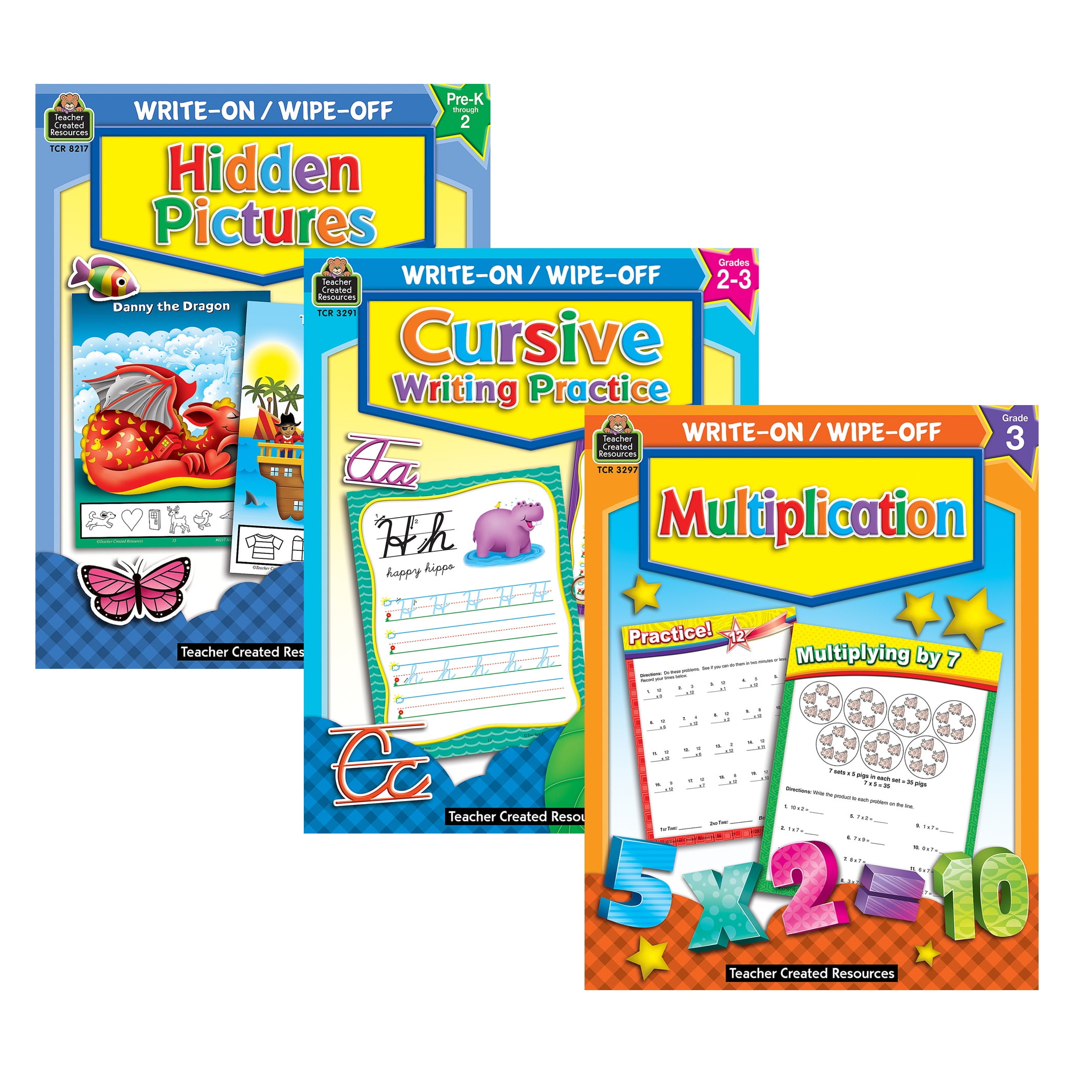 Teacher Created Resources Skill-Building Write & Wipe Activity Book Kit ...