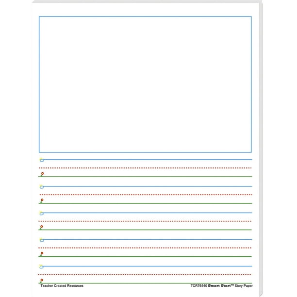 Teacher Created Resources Smart Start 1-2 Story Paper: 360 Sheets ...