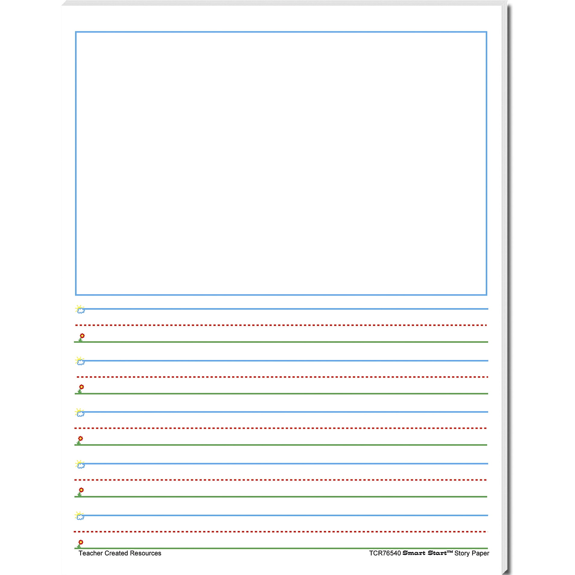 Teacher Created Resources Smart Start 1-2 Story Paper: 360 Sheets ...