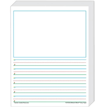 Teacher Created Resources Smart Start K-1 Story Paper: 360 Sheets ...