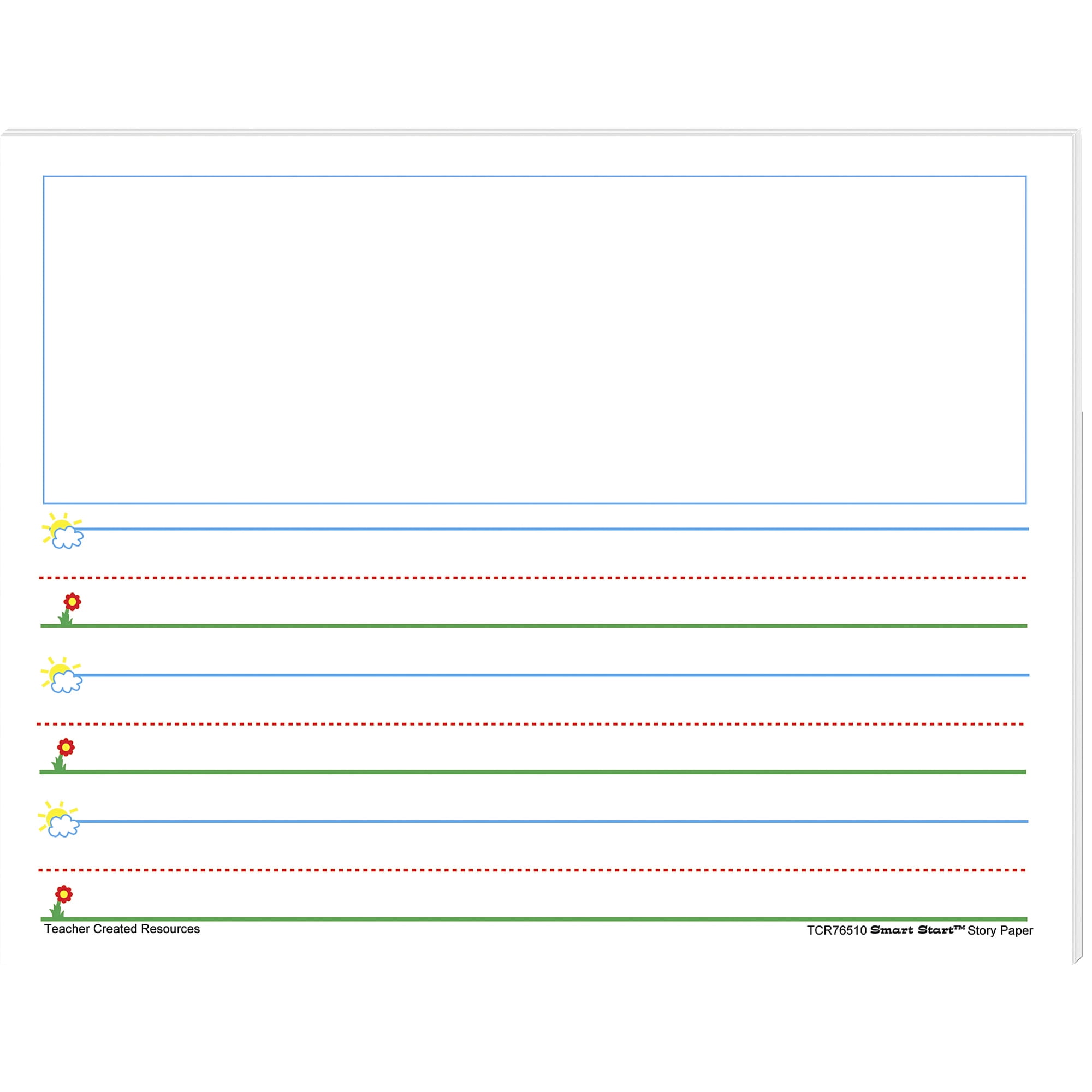 Teacher Created Resources Smart Start K-1 Story Paper: 360 Sheets ...