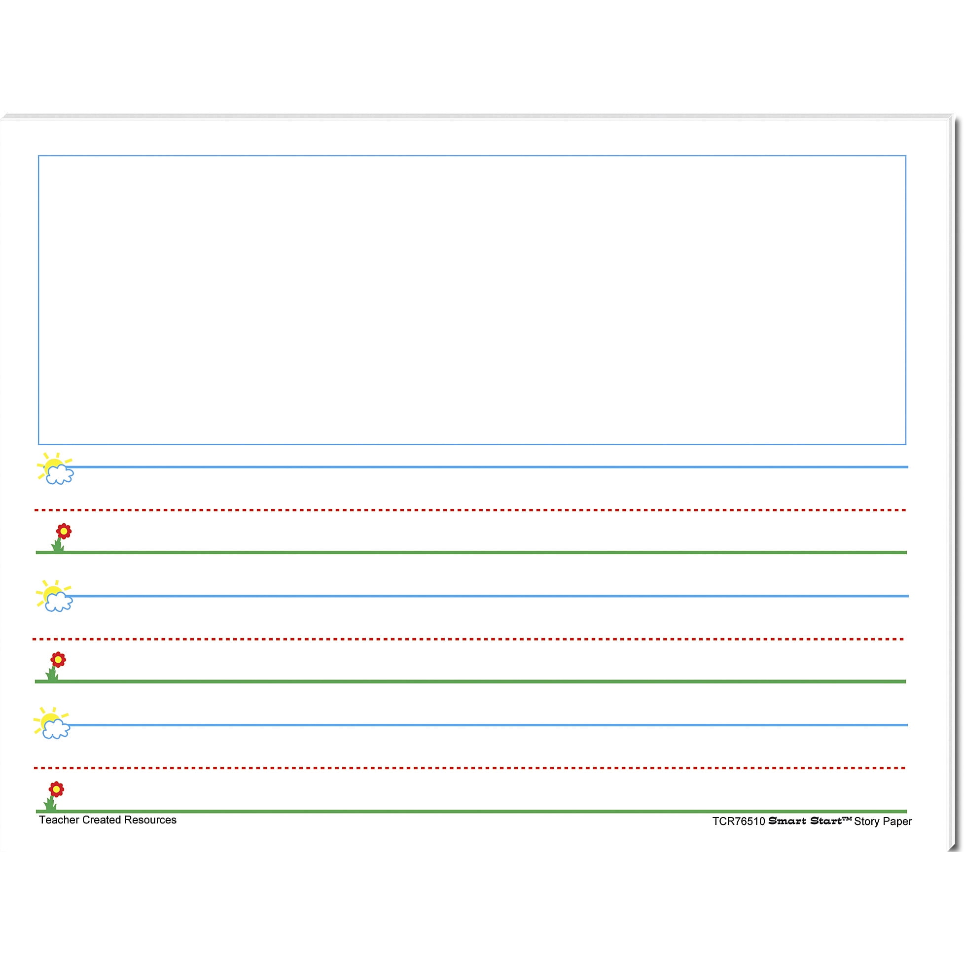 Teacher Created Resources Smart Start K-1 Story Paper: 360 Sheets ...