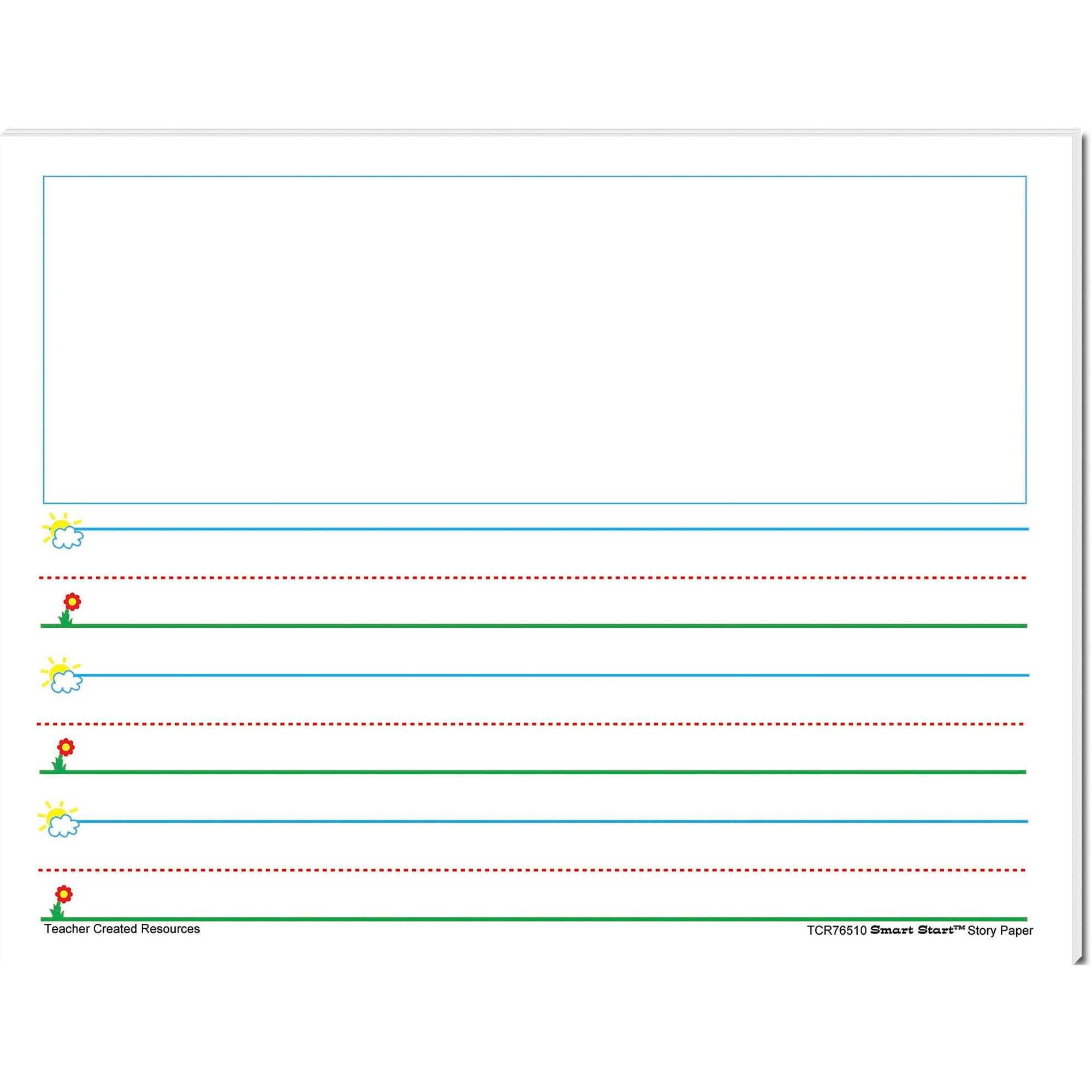 Smart Start Story Paper, Grade K-1, 1 Inch Rule, 11x8.5 Inches, 40 ...