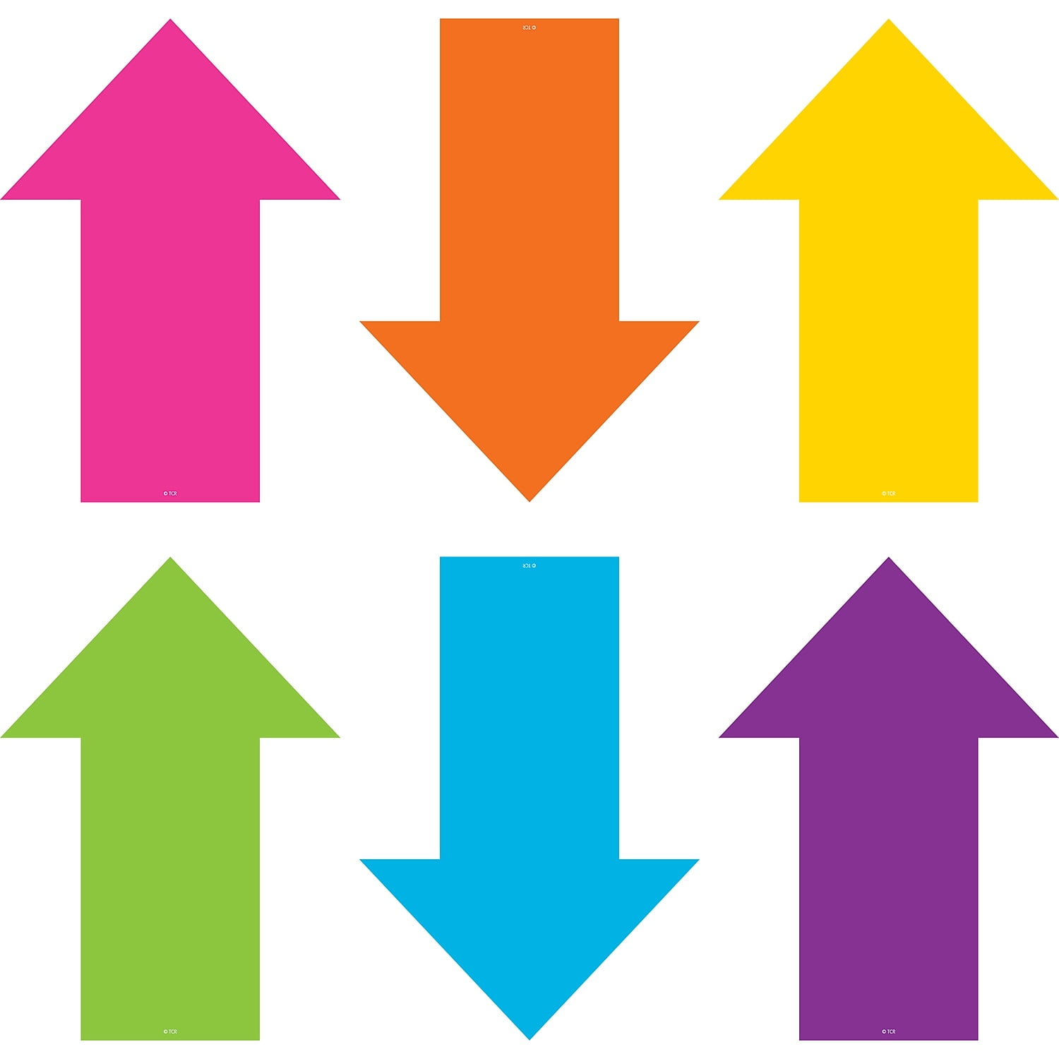 Teacher Created Resources Spot On Arrows Floor Markers 8" Multicolored ...