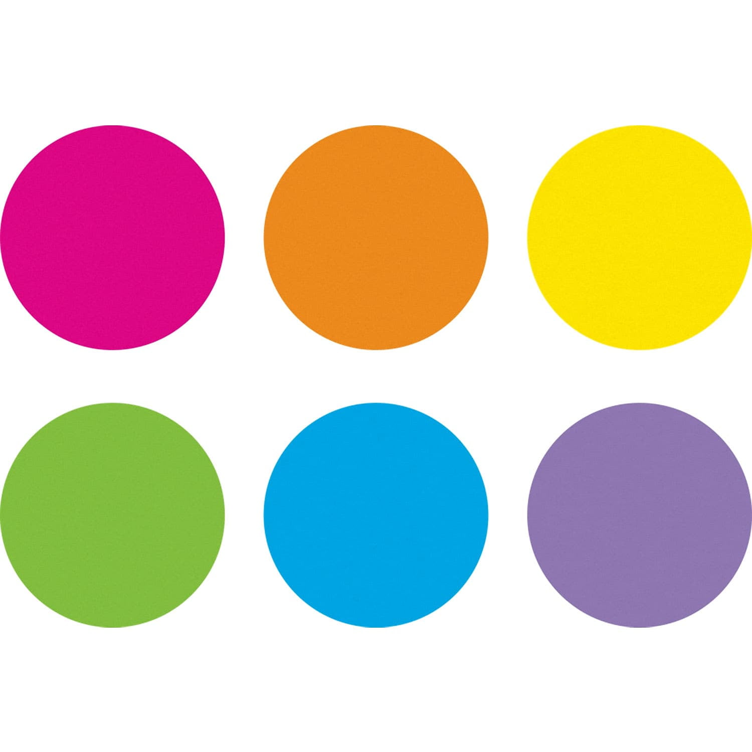 Teacher Created Resources Spot On Dry-Erase Desktop Writing Spots Bright Circles 10-1/2 ...