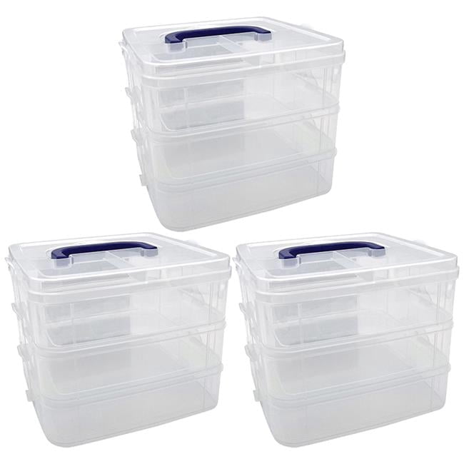 Teacher Created Resources Stackable 3 Tier Containers - Set of 3 ...