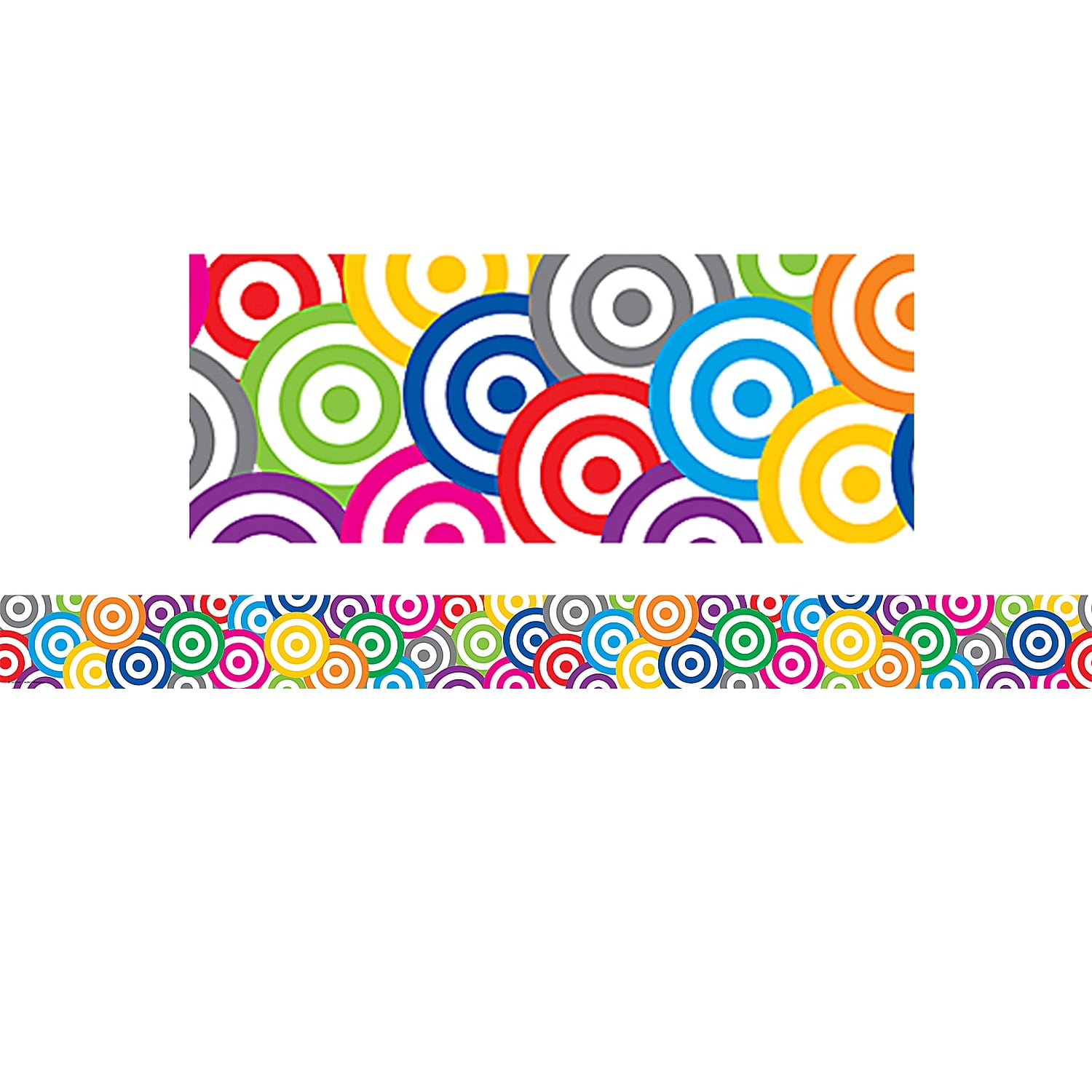 Teacher Created Resources Straight Targets Border Trim Multicolor 35" x ...
