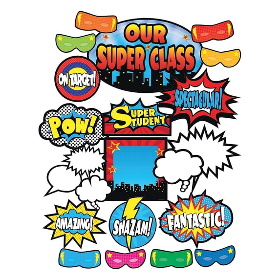 Teacher Created Resources Superhero Bulletin Board Display Set, 52 ...