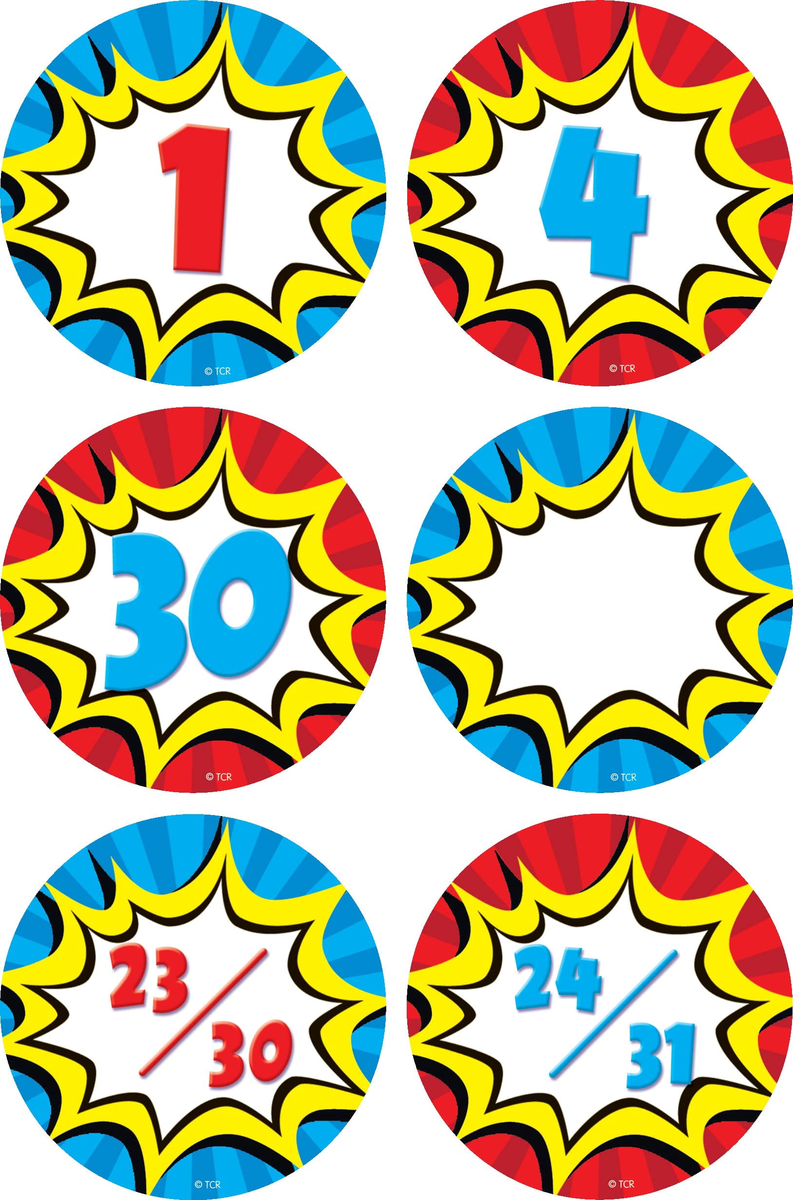 Teacher Created Resources Superhero Calendar Days (TCR5589) Multi ...