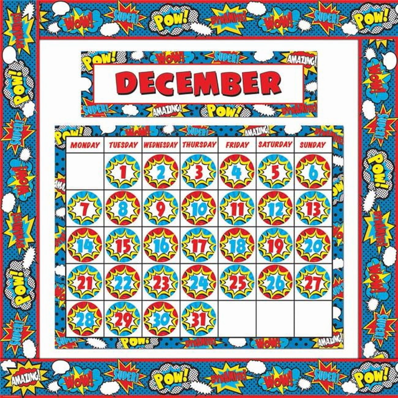 Teacher Created Resources Superhero Calendar Set - Walmart.com