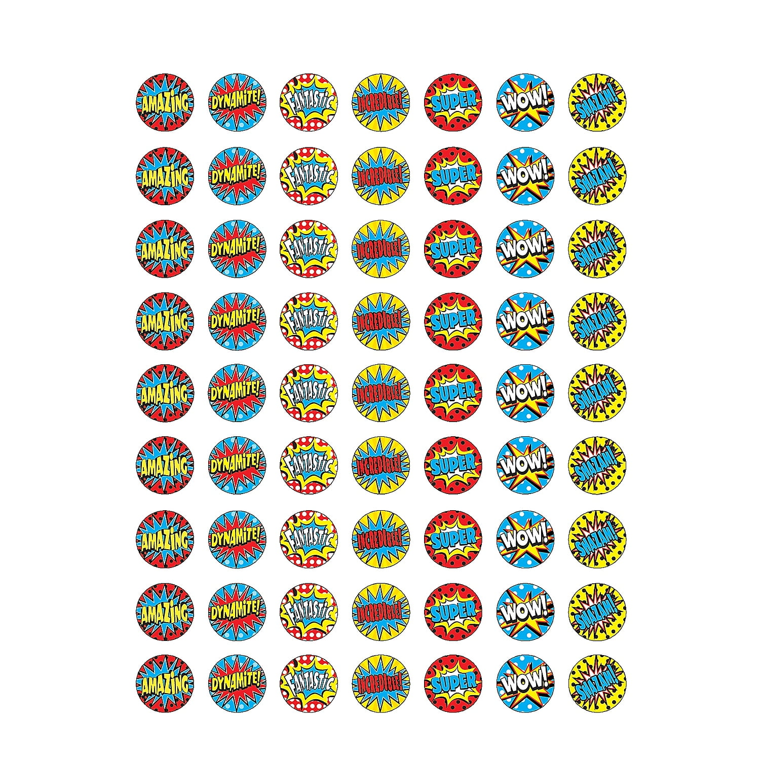 Superhero Mini Stickers [TCR5642] - Walmart.com