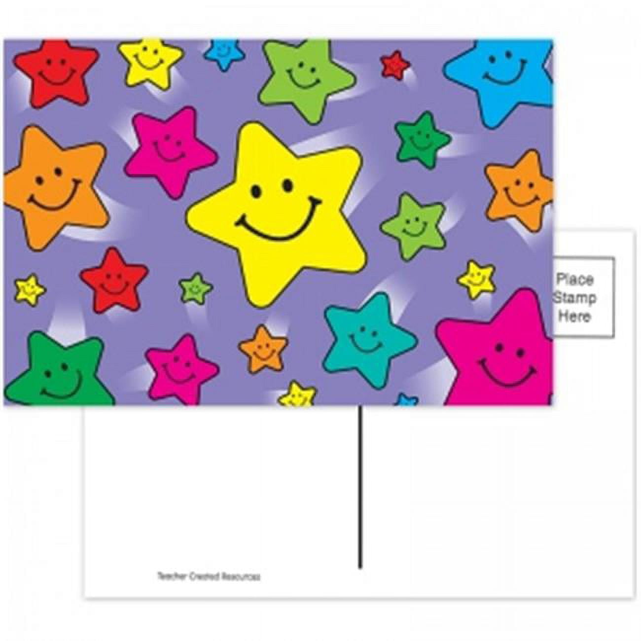 Teacher Created Resources TCR1972BN Happy Stars Postcard, 30 per Pack ...