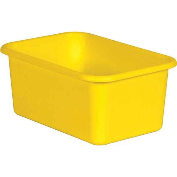 Teacher Created Resources TCR20392 Plastic Storage Bin, Yellow - Small ...