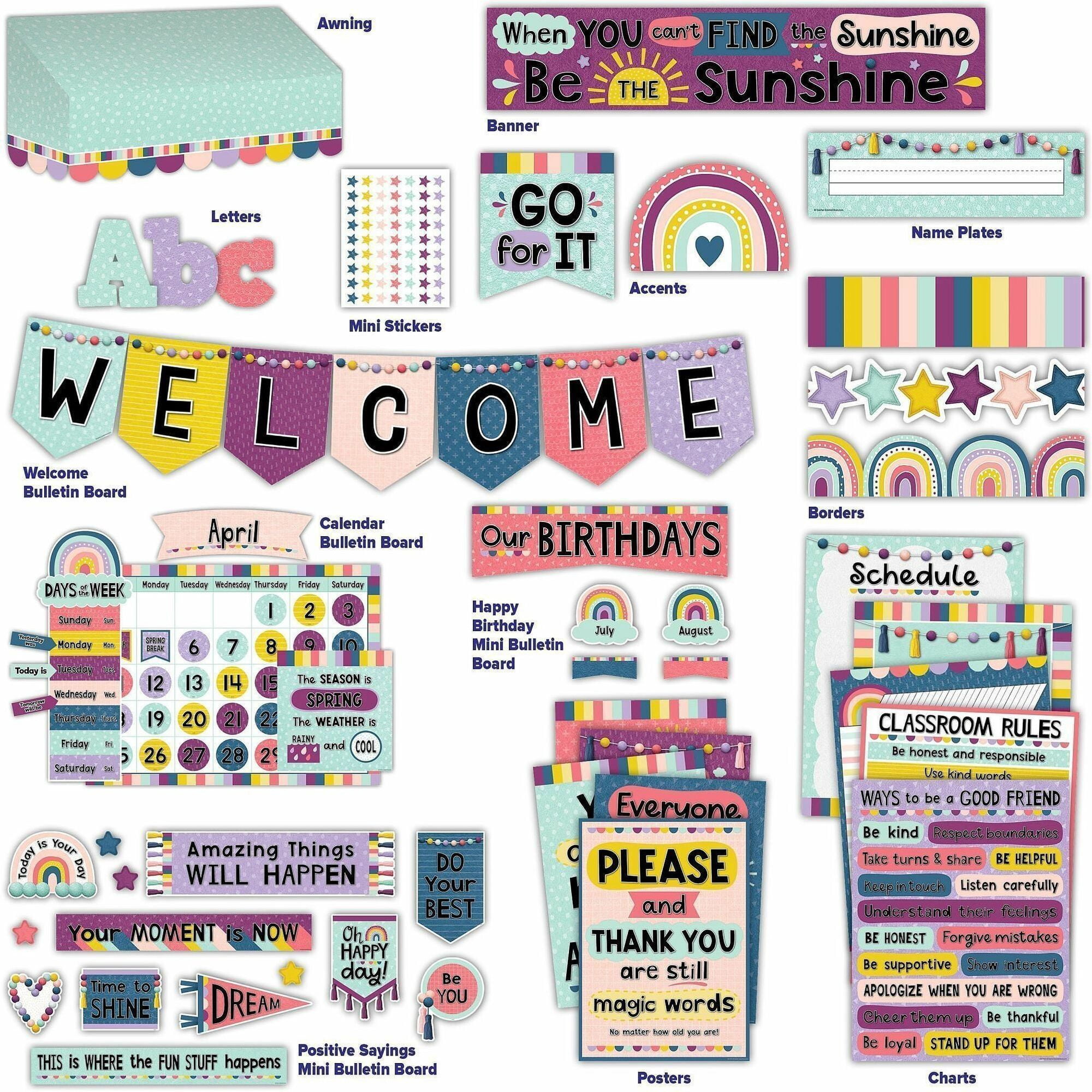 Teacher Created Resources TCR2088668 Oh Happy Day Decoration Bulletin ...