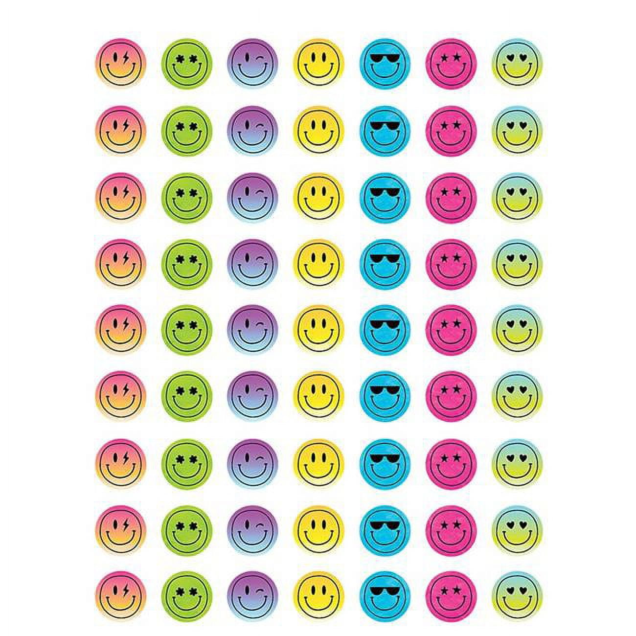 Brights 4Ever Smiley Faces Mini Stickers [TCR3924] - Walmart.com