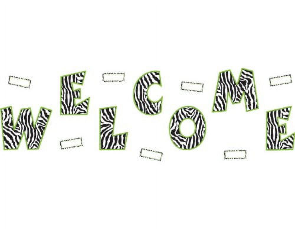 Teacher Created Resources TCR5411 Zebra Welcome Bulletin Board ...