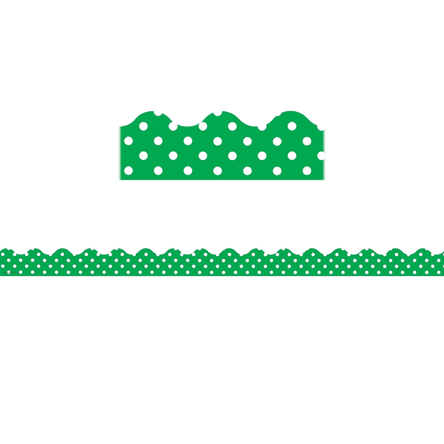 Teacher Created Resources TCR5498 Green Mini Polka Dots Scalloped ...