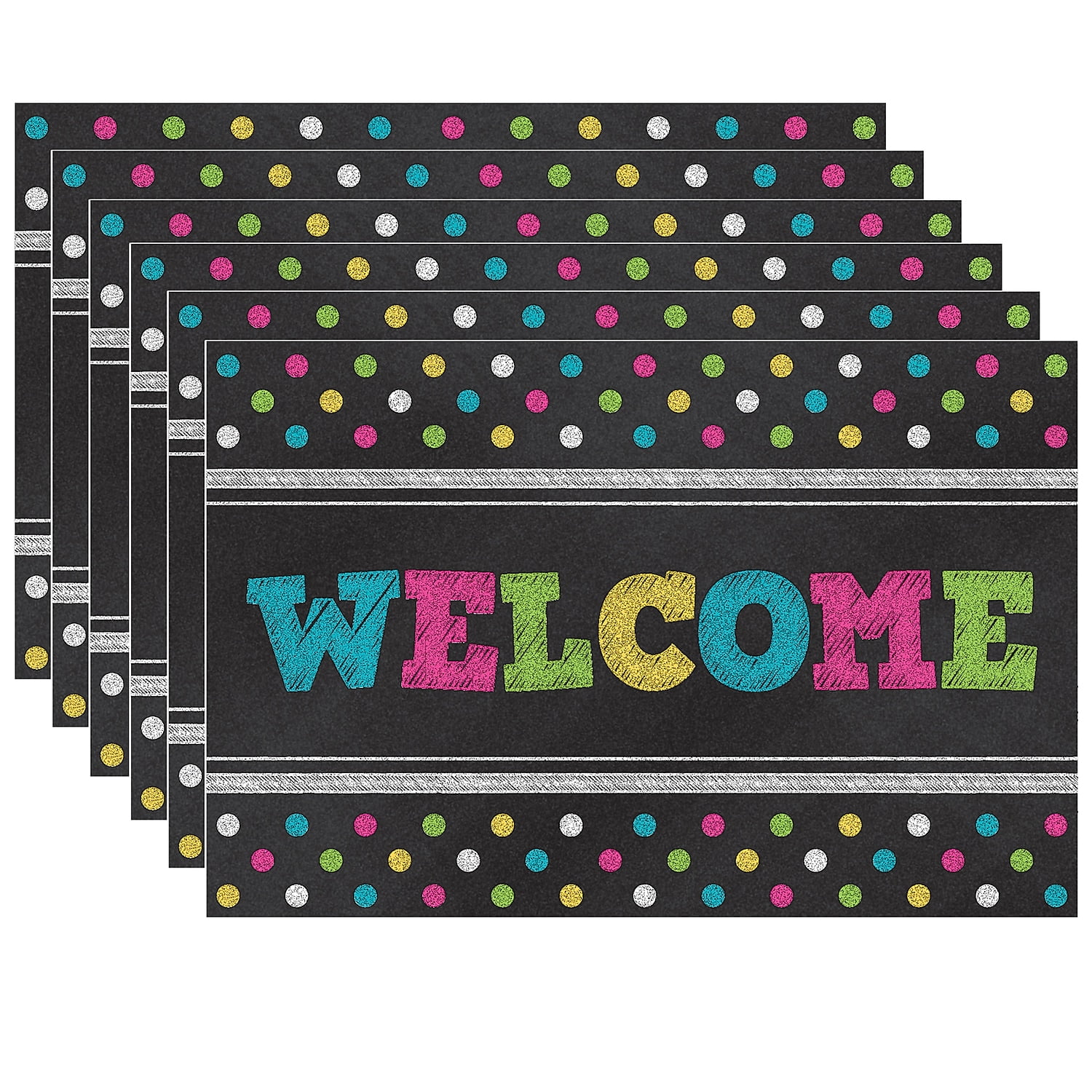 Teacher Created Resources TCR5838-6 Chalkboard Brights Welcome ...