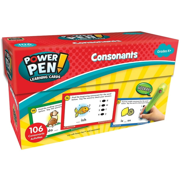 Power Pen Learning Cards: Consonants - Walmart Business Supplies