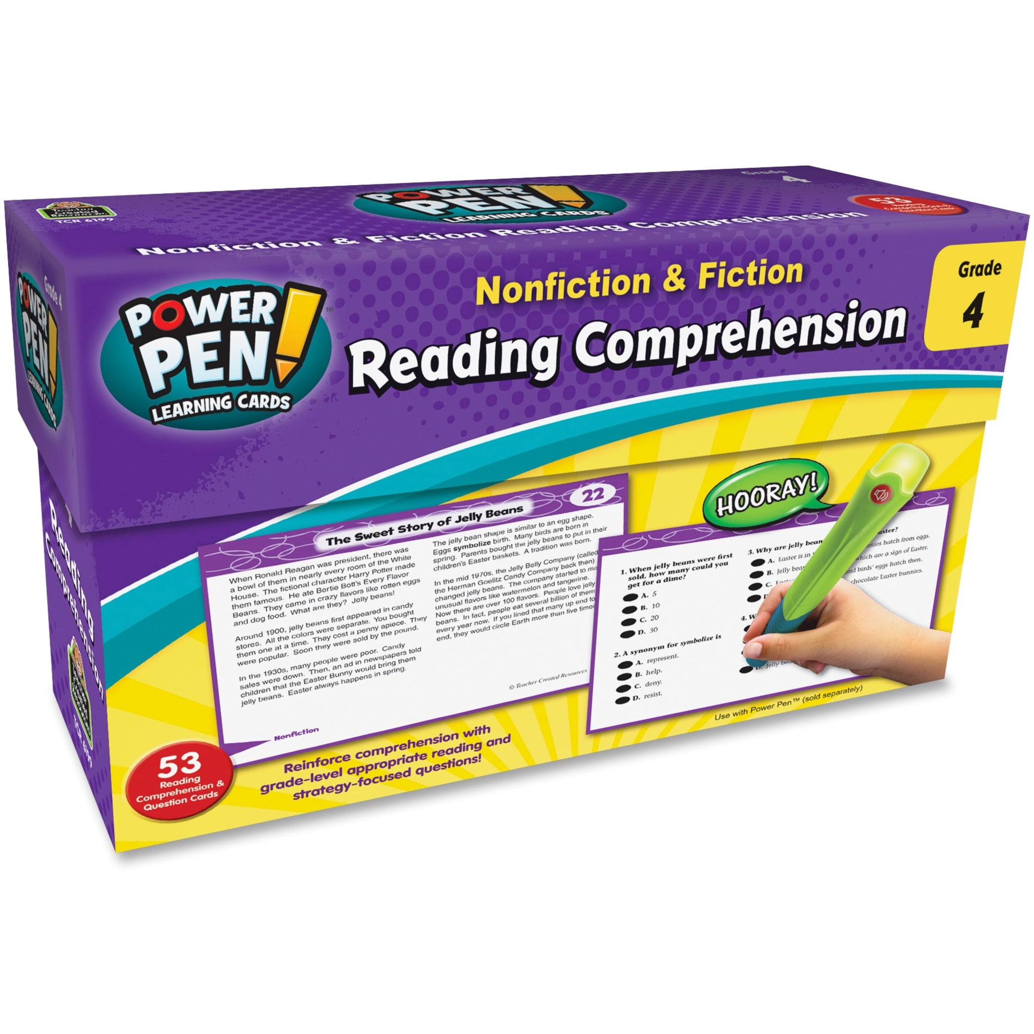 Teacher Created Resources, TCR6199, Gr 4 Power Pen Learning Cards, 1 ...