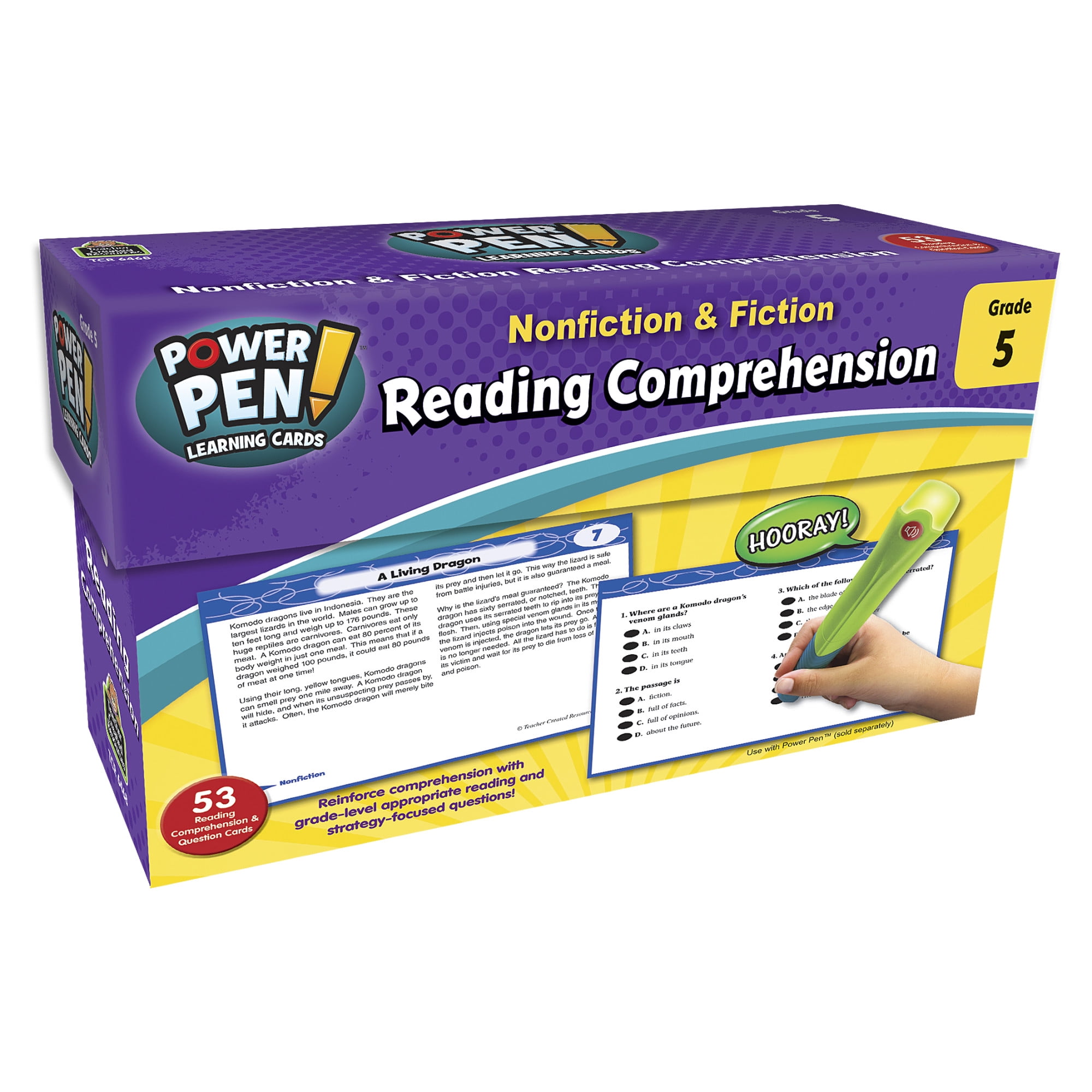 Teacher Created Resources, TCR6468, Power Pen Learning Cards Grade 5 ...