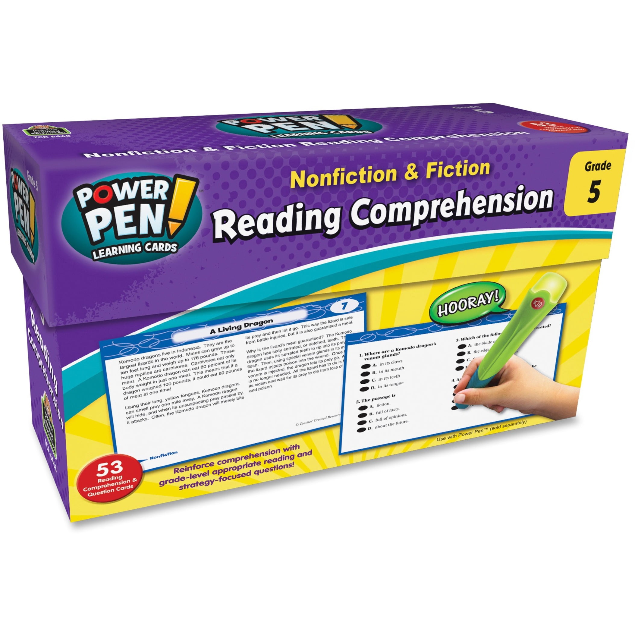 Teacher Created Resources, TCR6468, Power Pen Learning Cards Grade 5 ...