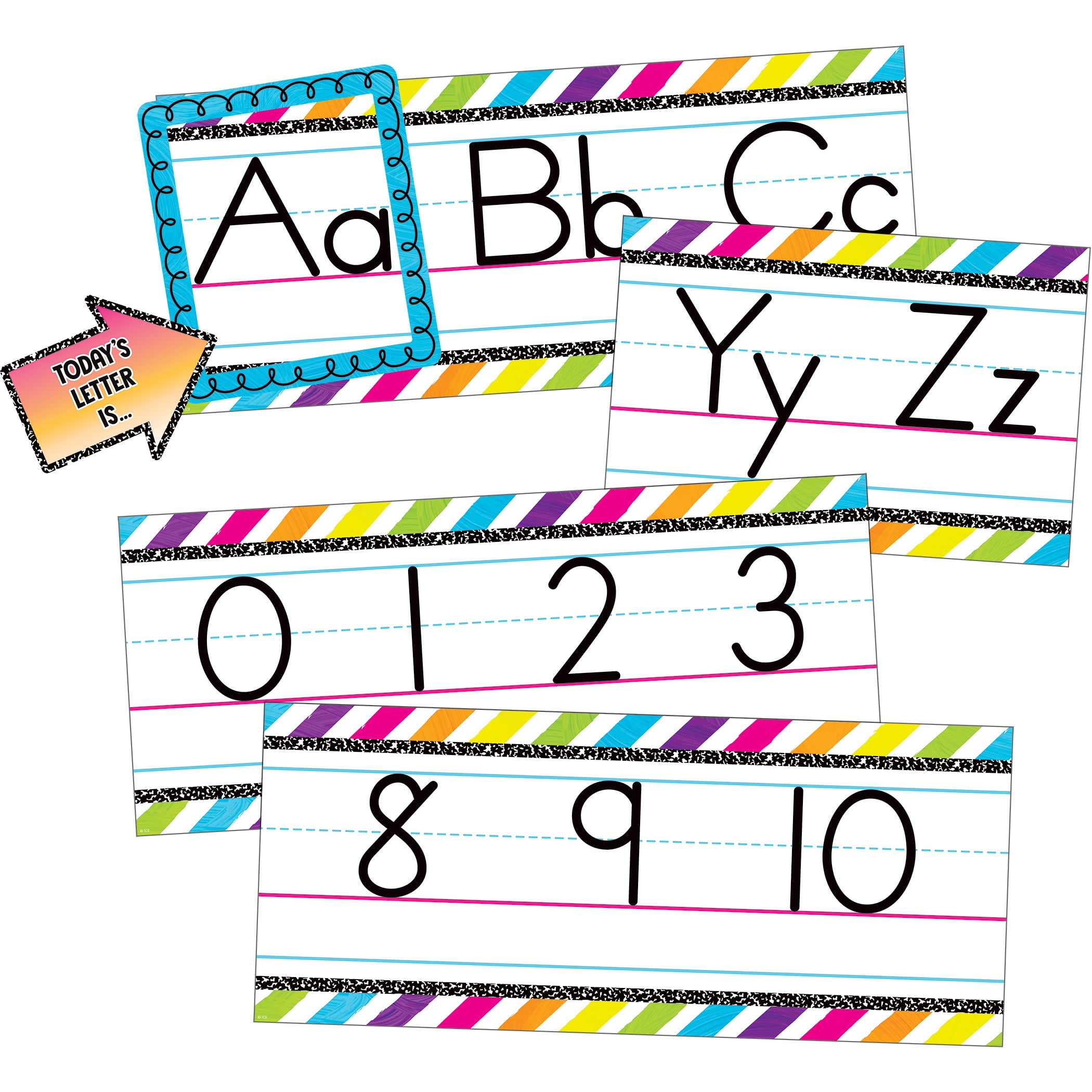 Teacher Created Resources Brights 4Ever Alphabet Bulletin Board Set ...
