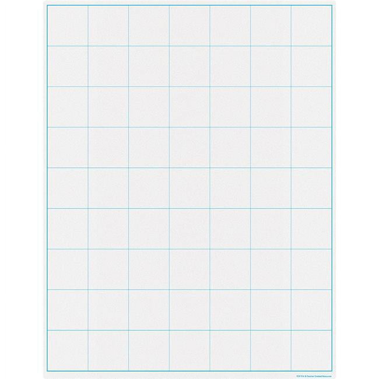 Graphing Grid Large Squares Write-On/Wipe-Off Chart 17x22 [TCR7116 ...