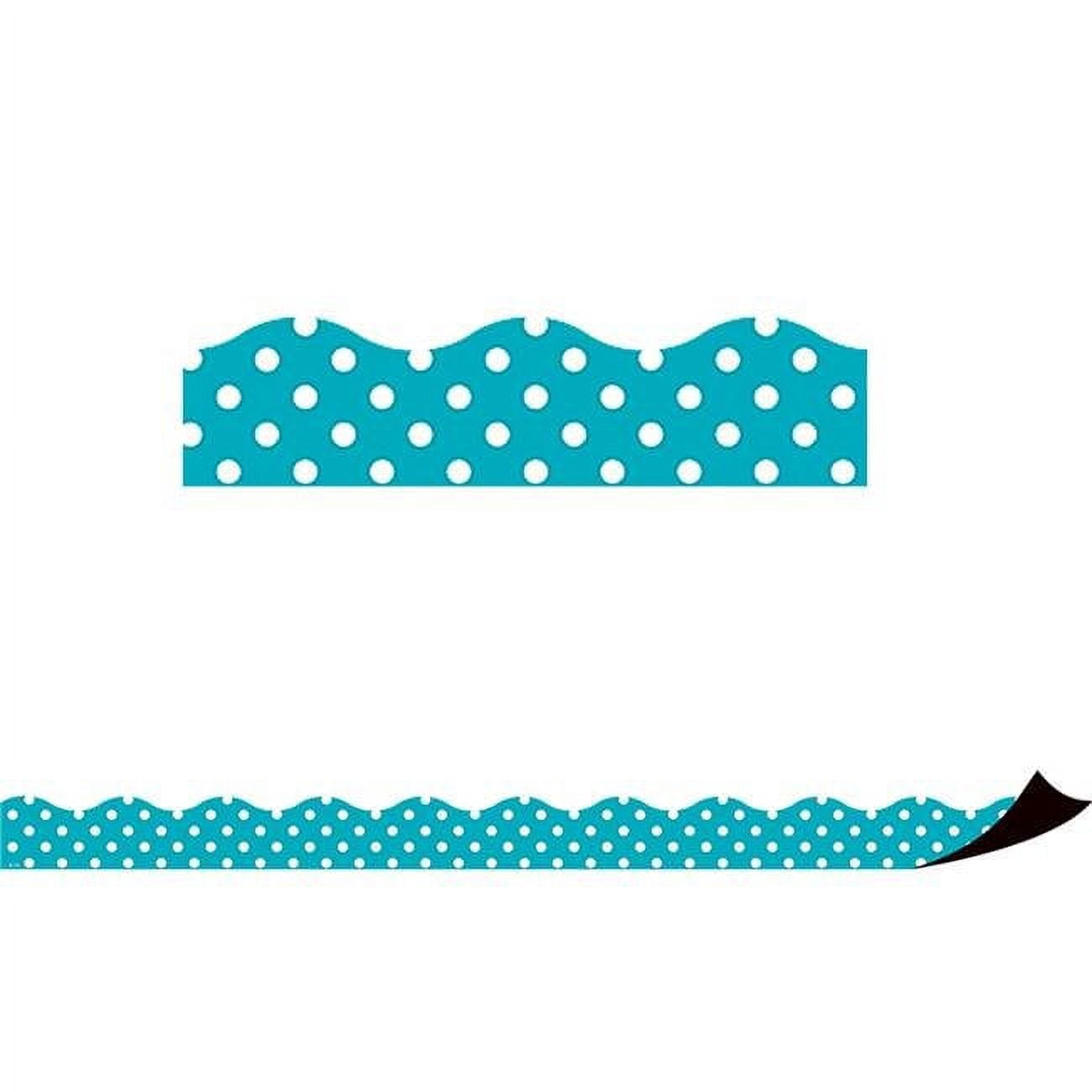 Teacher Created Resources TCR77257BN Teal Polka Dots Magnetic Border ...