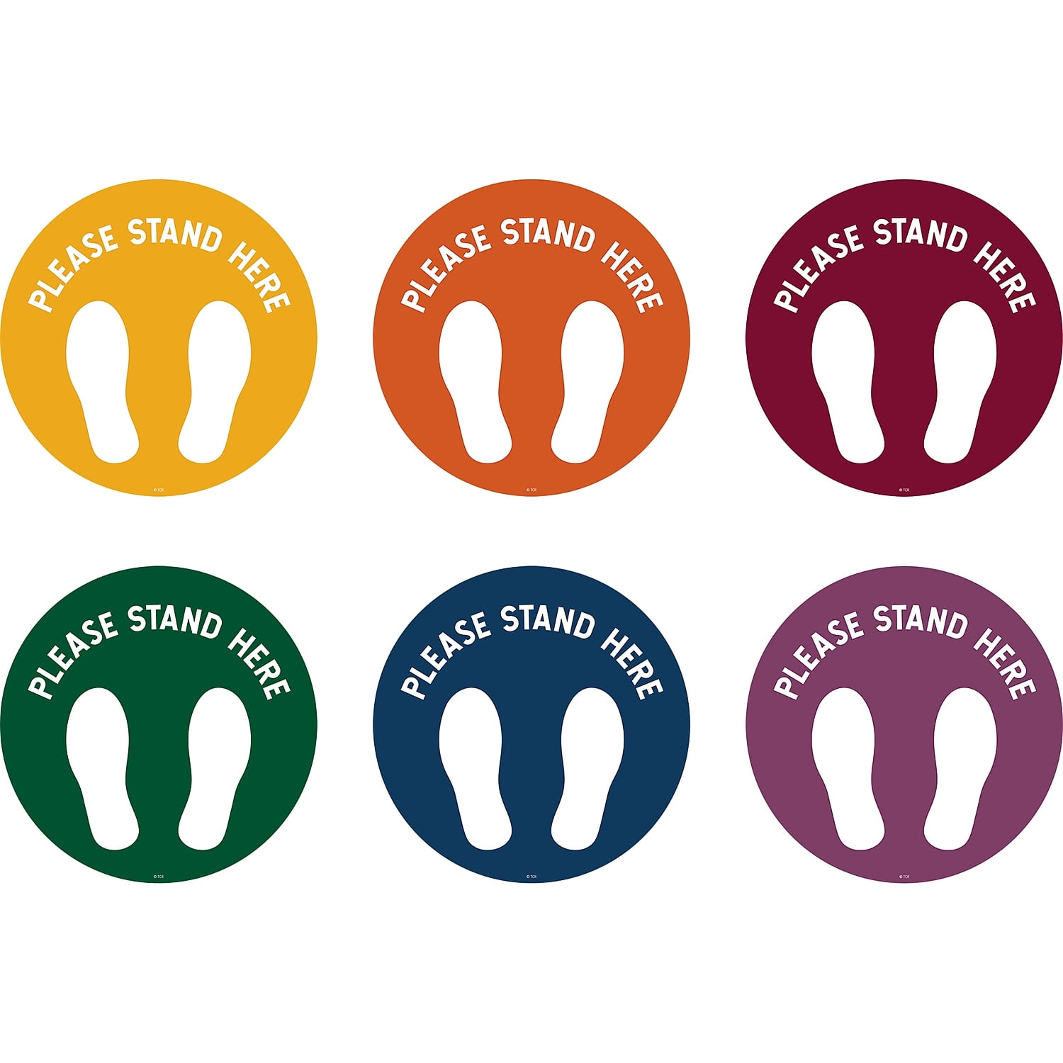 Teacher Created Resources TCR77533 7 in. Spot On Floor Please Stand ...