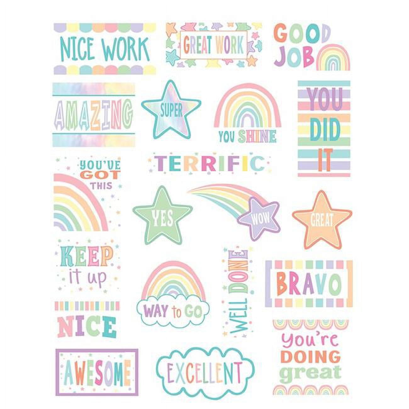 Teacher Created Resources TCR8423 1 in. Pastel Pop Stickers - Walmart.com
