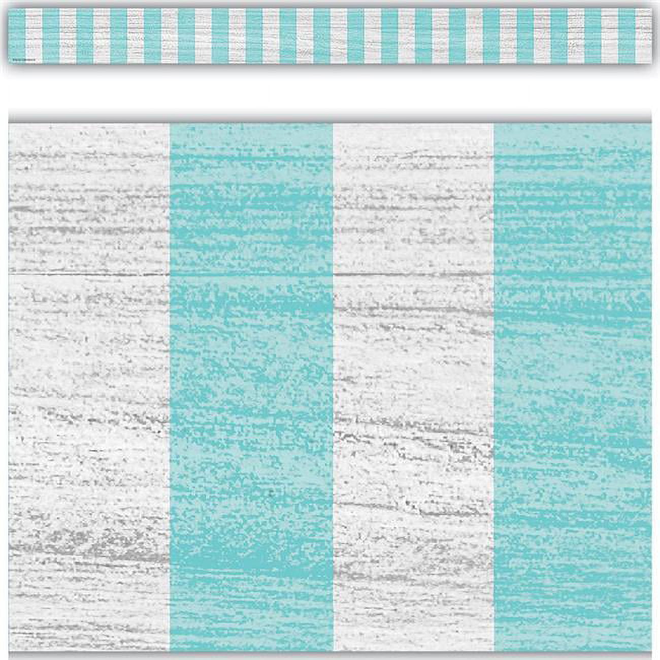 Teacher Created Resources TCR8702 Vintage Blue Stripes Straight Border ...