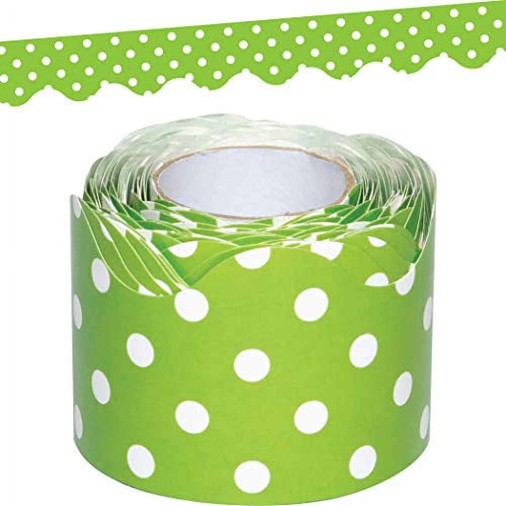 Teacher Created Resources TCR8945 2.18 x 50 in. Lime Polka Dots ...