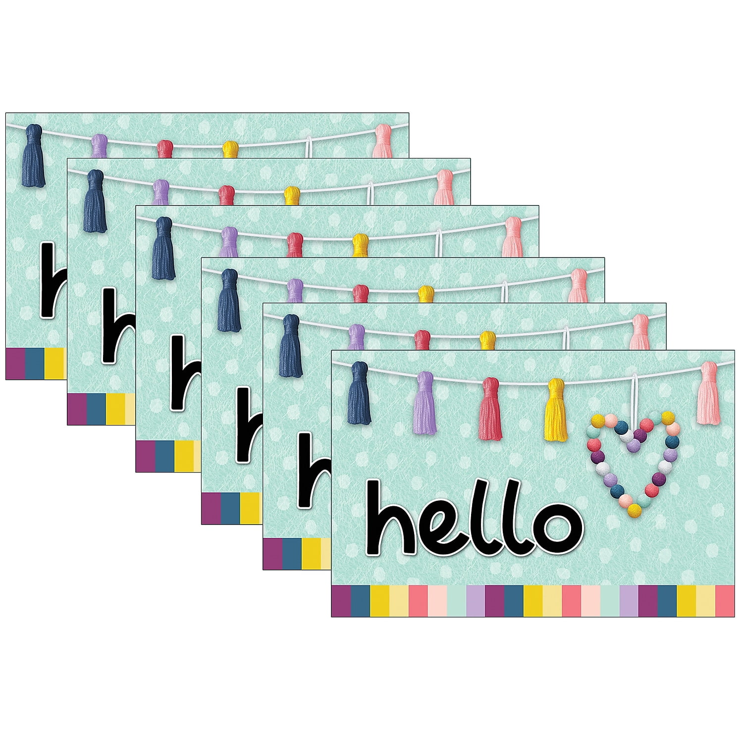 Teacher Created Resources TCR9056-6 Oh Happy Day Hello Postcards - Pack ...
