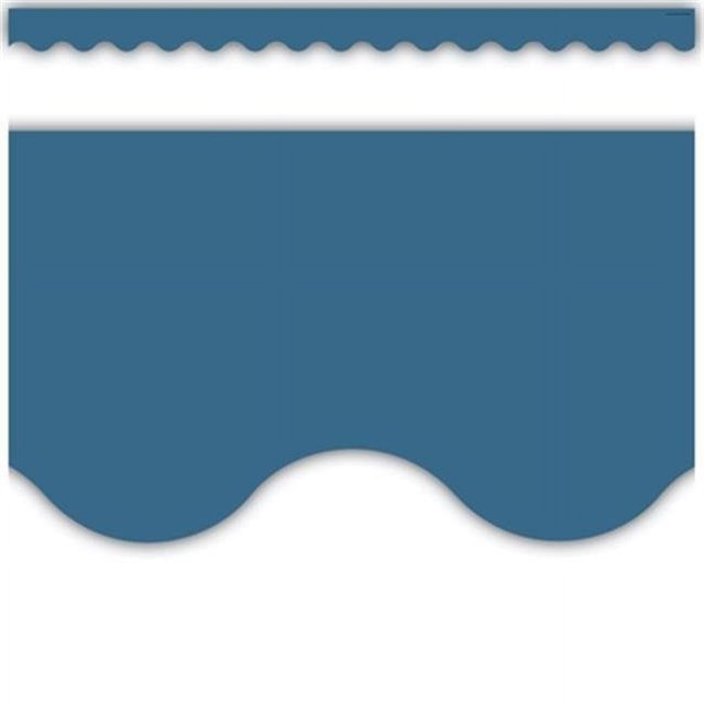 Teacher Created Resources TCR9091 Slate Blue Scalloped Trim Border ...