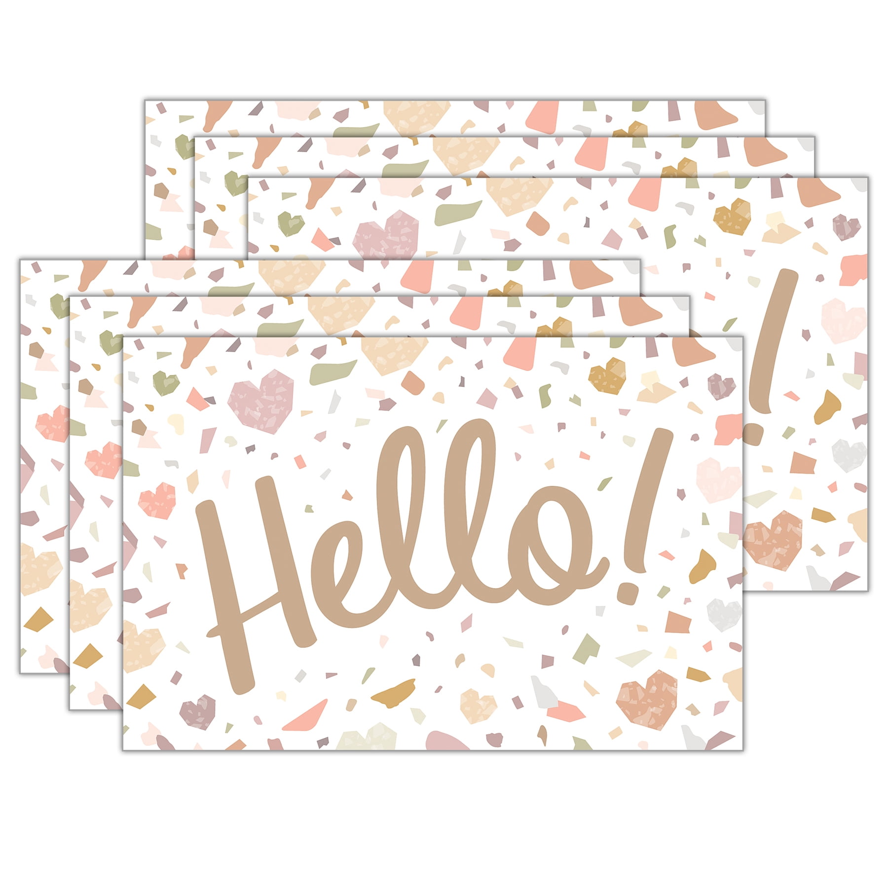 Teacher Created Resources Terrazzo Tones Hello Postcards, 30 Per Pack ...