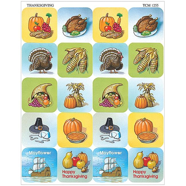 Teacher Created Resources Thanksgiving Stickers Multi Color - Walmart.com