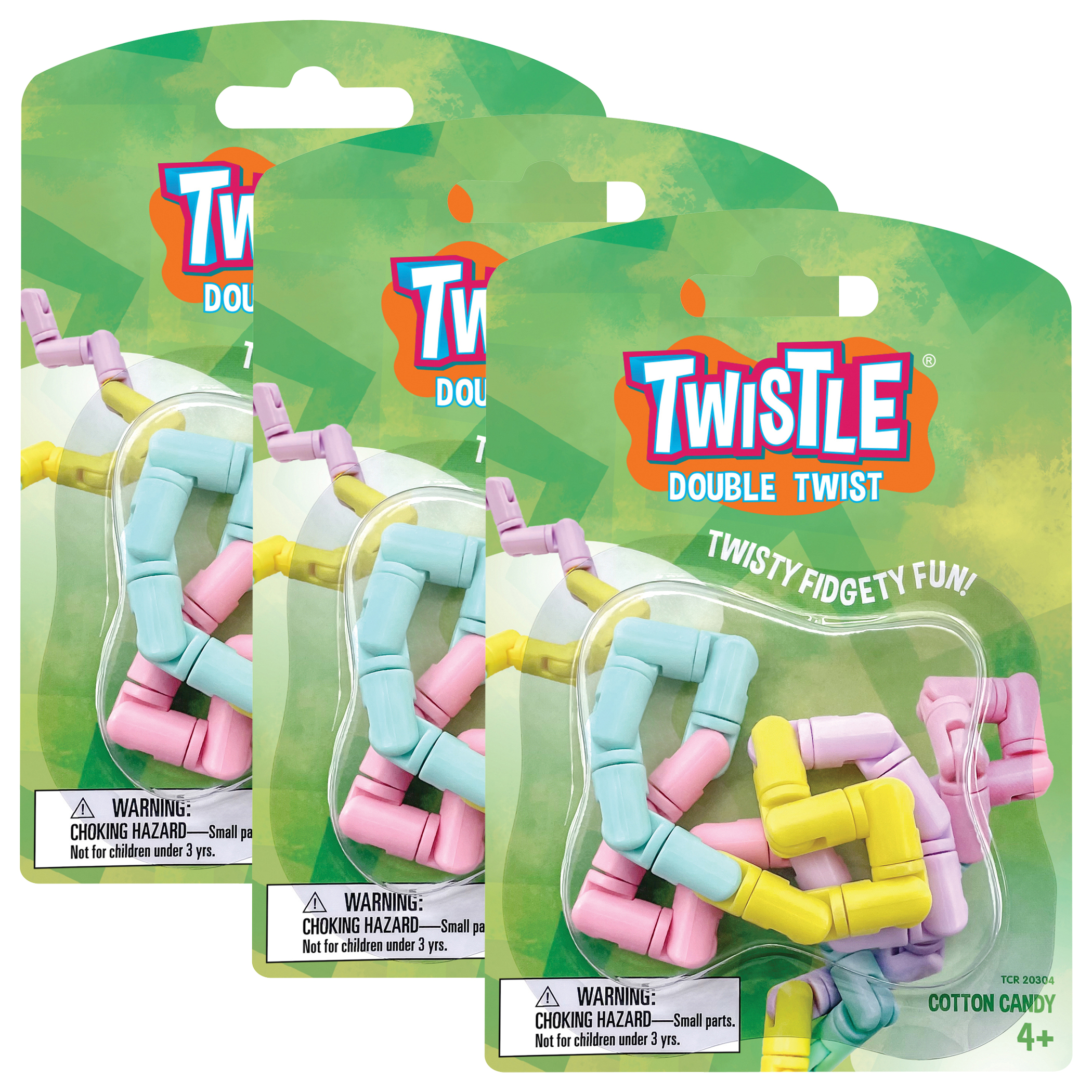 Teacher Created Resources Twistle Double Twist, Cotton Candy, Pack of 3 ...