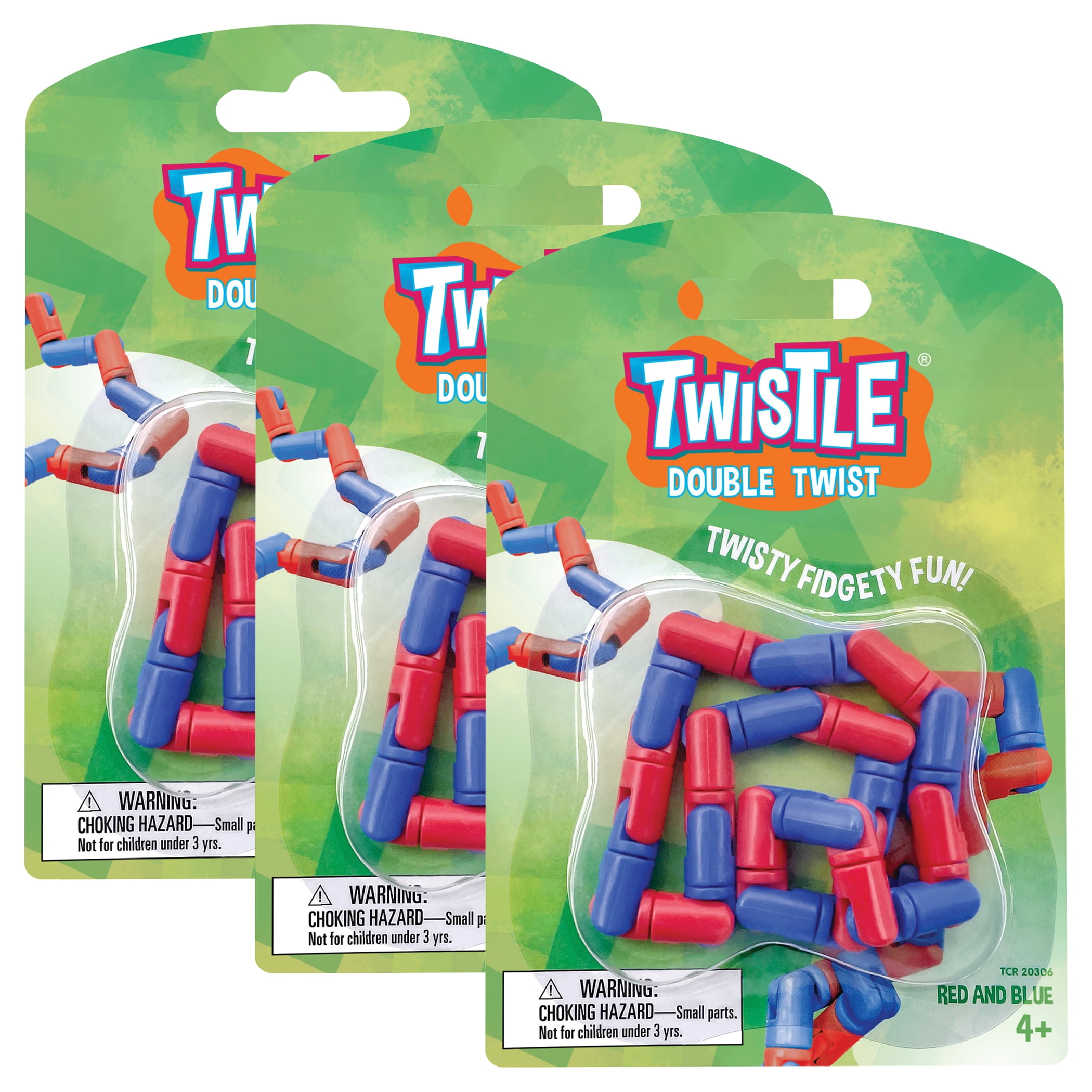 Teacher Created Resources Twistle Double Twist, Red & Blue, Pack of 3 ...